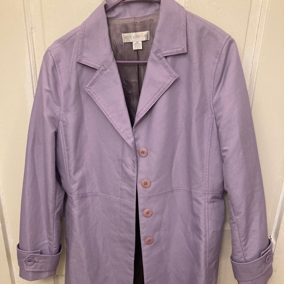 Petite Sophisticate | Jackets & Coats | Lavender Raincoat | Poshmark
